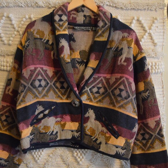 New Identity | Jackets & Coats | New Identity Western Boho Cropped ...